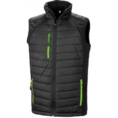 Gilet Softshell Rembourré Black Compass - Result- R238X